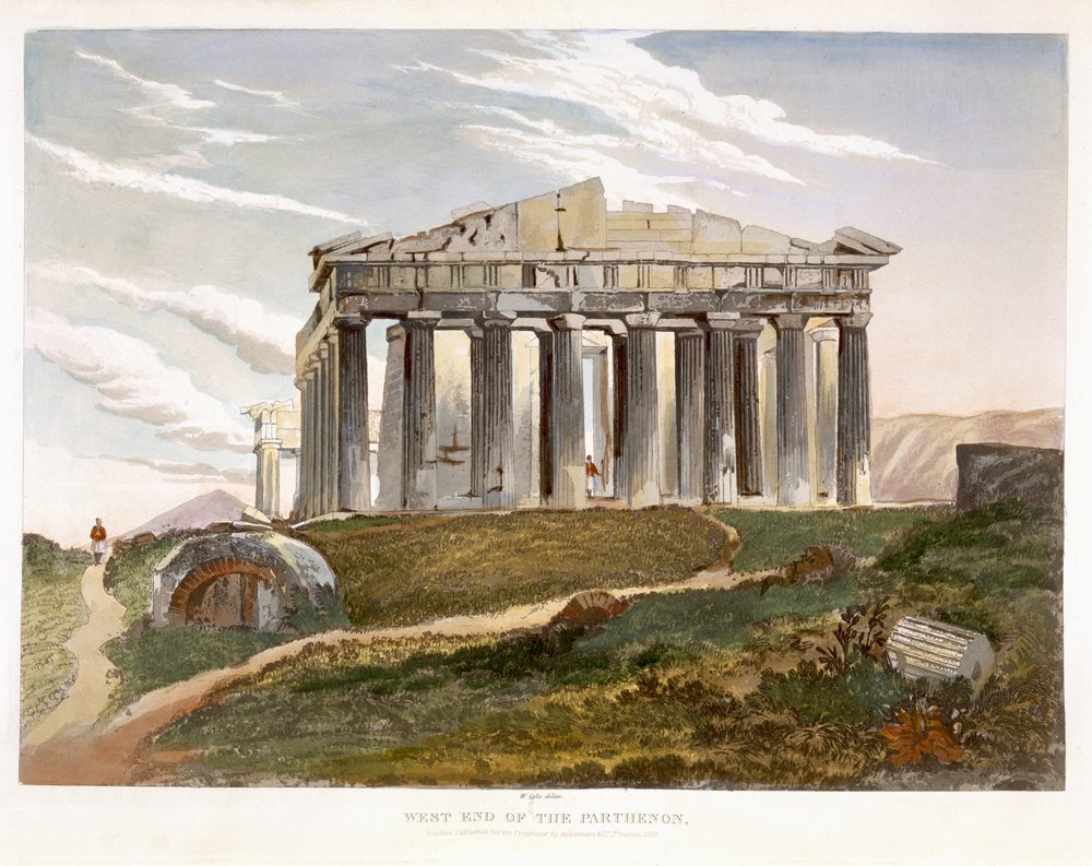 West End of the Parthenon by William Cole: Fine art print